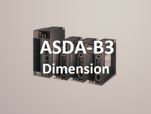 Delta ASDA-B3 Servo Drive Dimension Details - Click2Electro