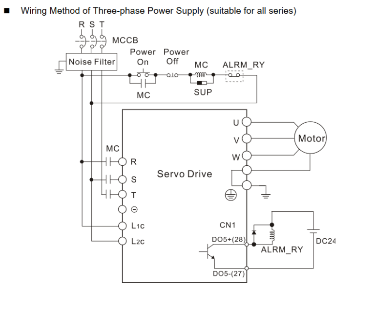 Delta ASDA-B2 Series Servo Drive Wiring - Click2Electro