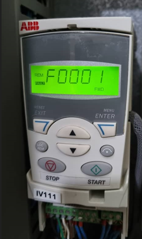 F0001 fault in ABB ACS355 drive - Click2Electro